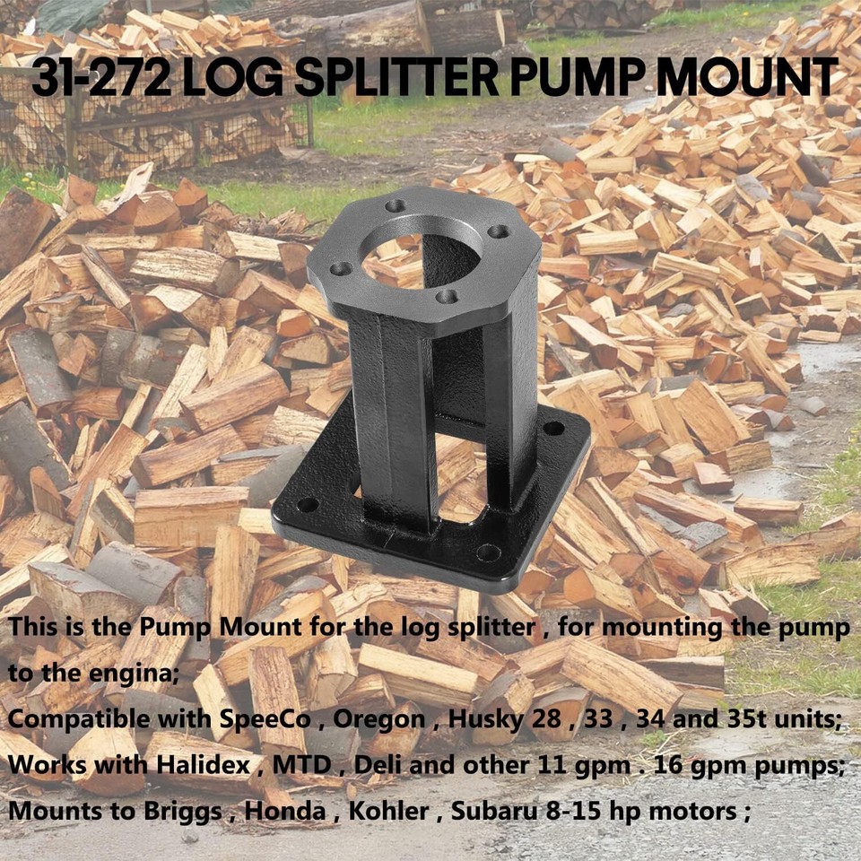 Log Splitter Hydraulic Pump Mount Replacement Brackets fit for 8-15 Hp ...