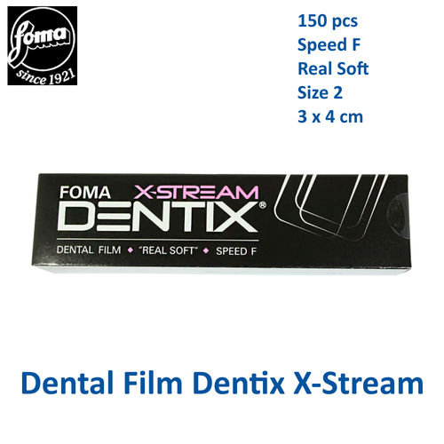 Foma DENTIX X-Stream Dental X-Ray Film Soft Vinyl Packs Adults Size ...