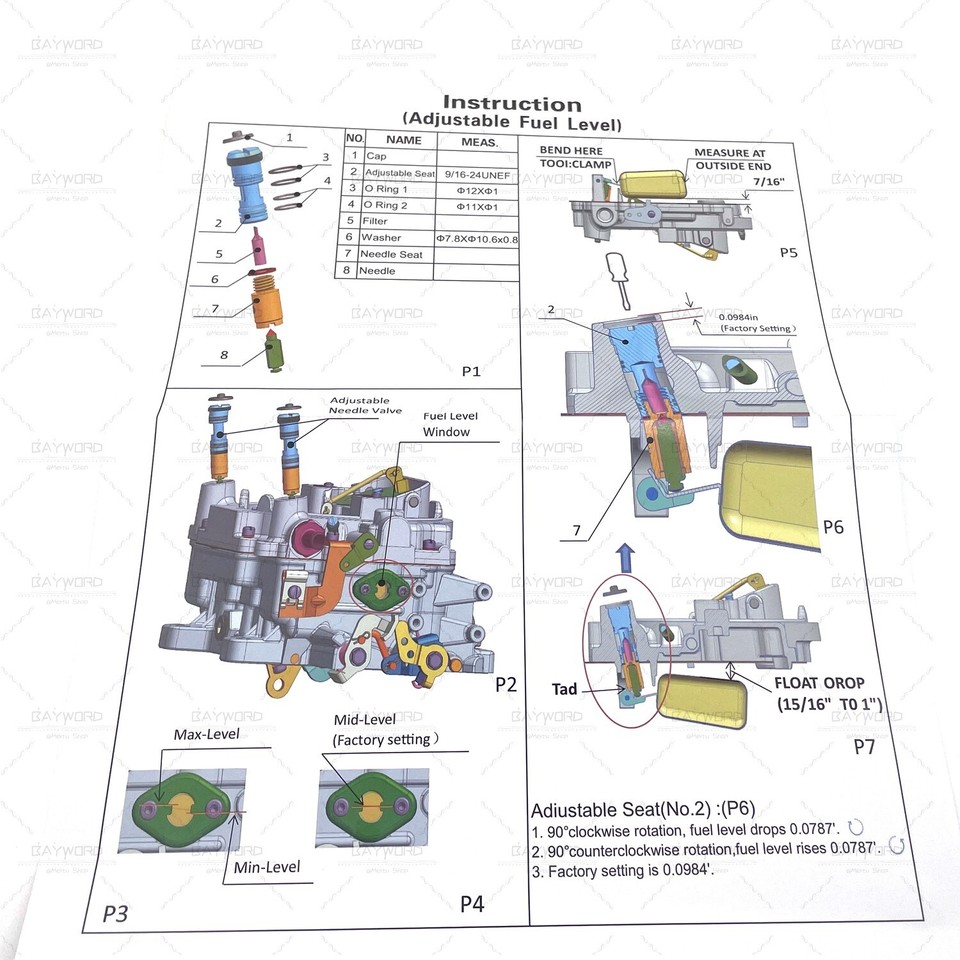 For Edelbrock 1407 - Performer 750 CFM Carburetor 4 barrel with Manual ...