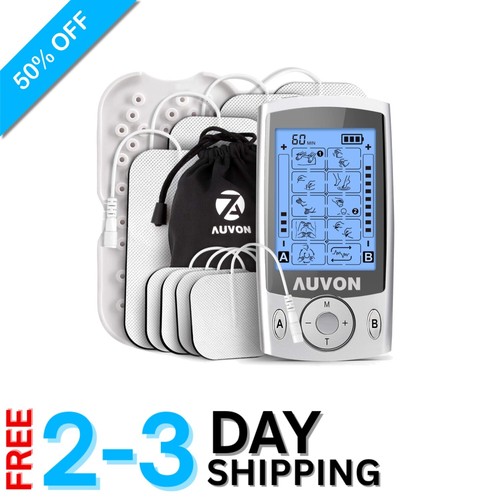 Dual Channel TENS Unit for Pain Relief – 20 Modes, 2" & 2"x4" Pads ...