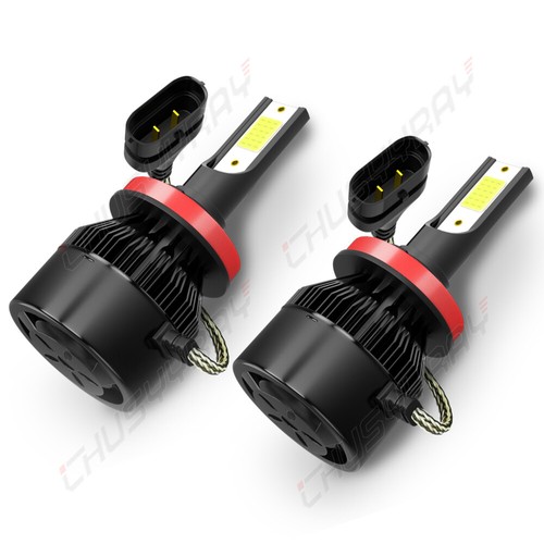 H11 H9 LED Headlight Bulbs High/Low Beam Conversion Kit 6000K White ...