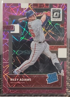 2022 Donruss Optic #75 Riley Adams Rated Rookie RC Pink Velocity Prizm ...