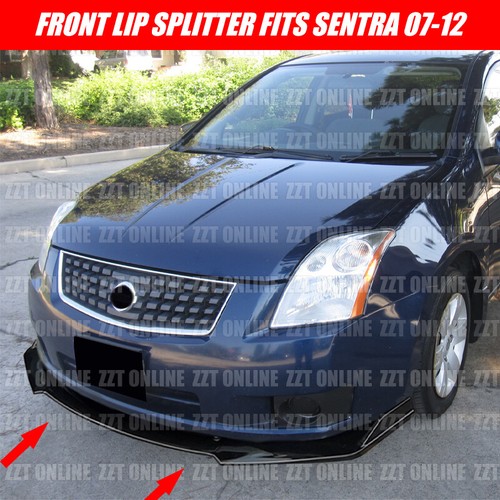 For 07-12 Nissan Sentra 4DR B16 JDM Style Front Bumper Lip Splitter ...