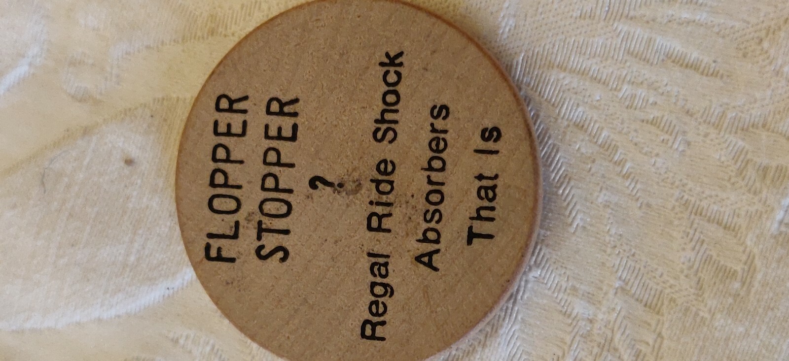 Flopper Stopper Regal Ride Shock Absorbers One Wooden Buck Advertising ...