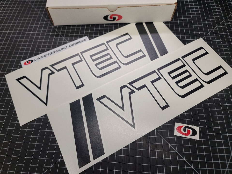 VTEC Racing Hash Stripe Decals (2pk) Vtec Sticker for Honda Civic Si ...
