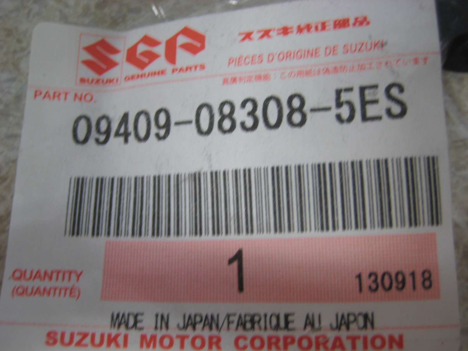 NOS OEM Suzuki Clip 1998-06 GSX750F GSX600F 09409-08308-5ES | eBay