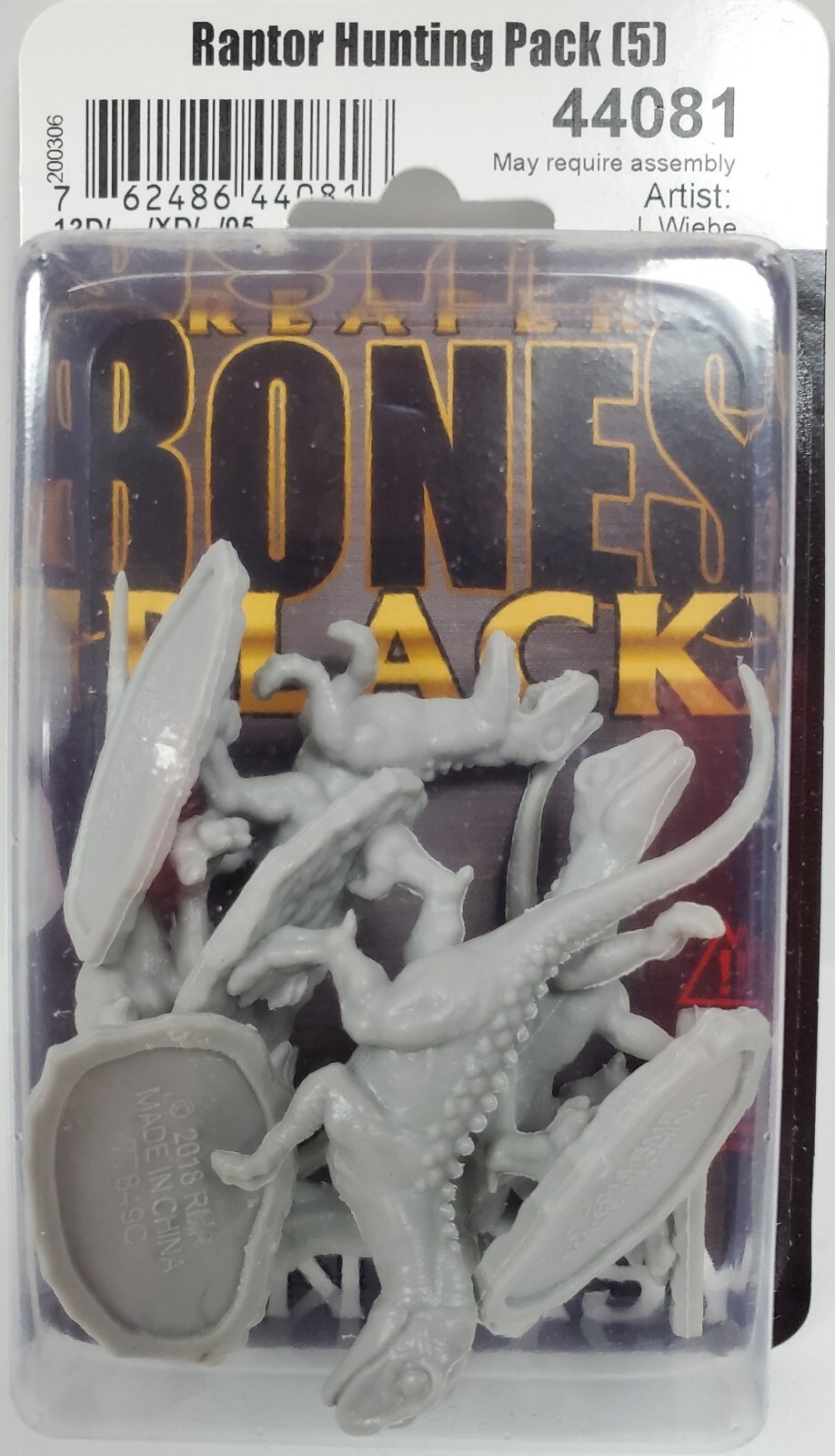 RAPTOR HUNTING PACK Reaper Miniatures Bones Black REM44081 D&D | eBay