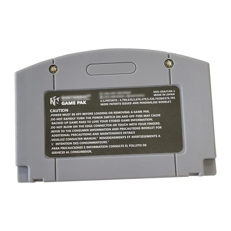 N64/SNES Rear Back Adhesive Sticker Replacement Game Cart Cartridge ...