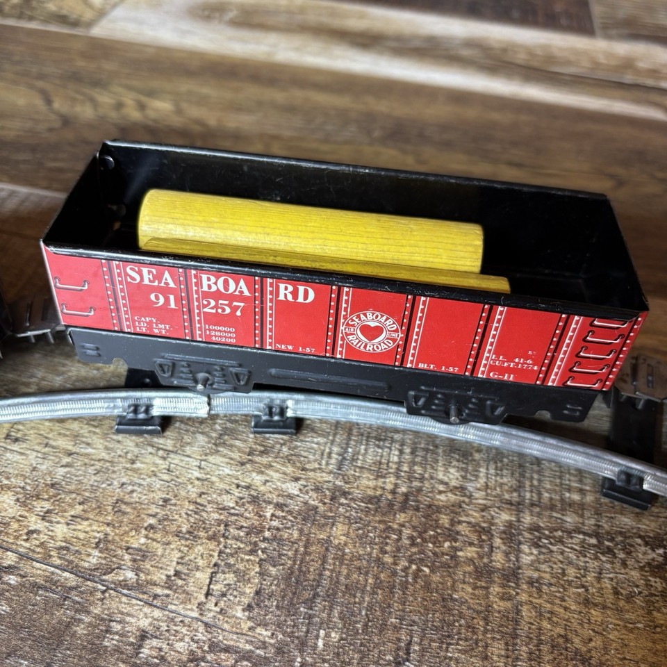 Vintage Marx #528 Mechanical Wind-up Train Set (WORKS GREAT) *see ...