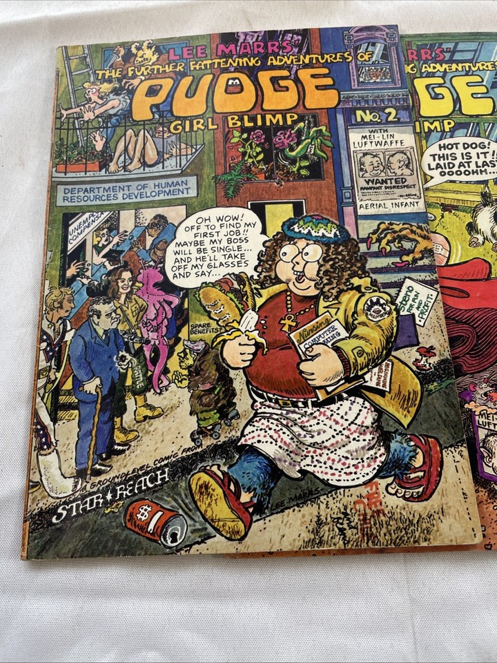 PUDGE GIRL BLIMP #s 1 2 3 Lee Marrs 70’s Star Reach 1st Underground ...