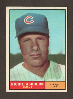 1961 Topps Baseball Card #88 Richie Ashburn – Chicago Cubs | eBay