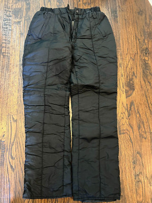 MOUNT CERVIN Women's Snow Pants Inner Gator Elastic Waist BLACK Size X ...