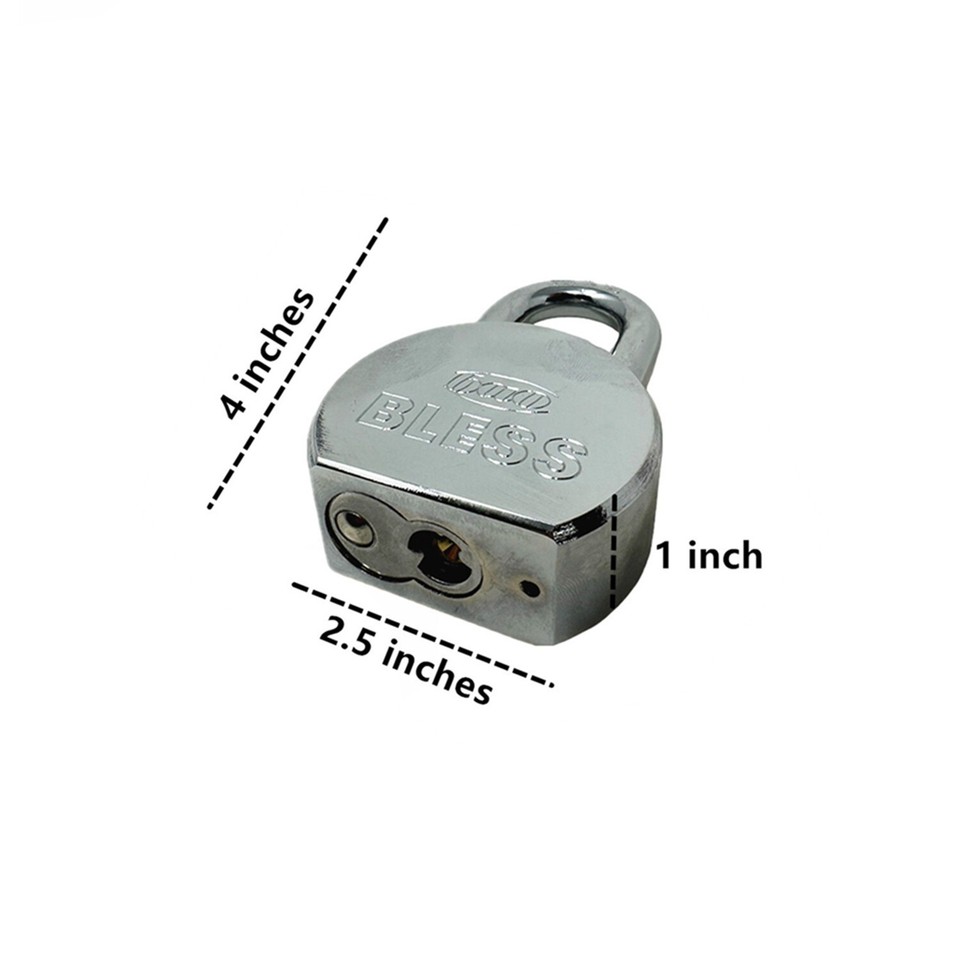 12 Pack Heavy Duty Short Lock Steel Maximum Protection Padlock with ...