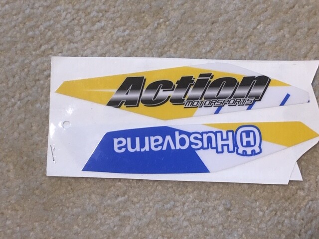 Stock Husqvarna Hand Guard Stickers Buy 2 sets for $6.00. | eBay