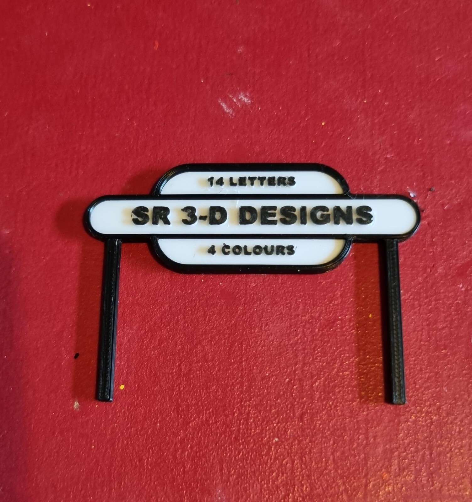 00 Gauge 1:76 Custom made station or signal box Signs 7 colours set of ...