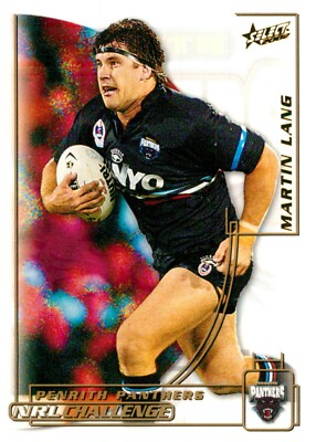 2002 PENRITH PANTHERS NRL Card MARTIN LANG | eBay