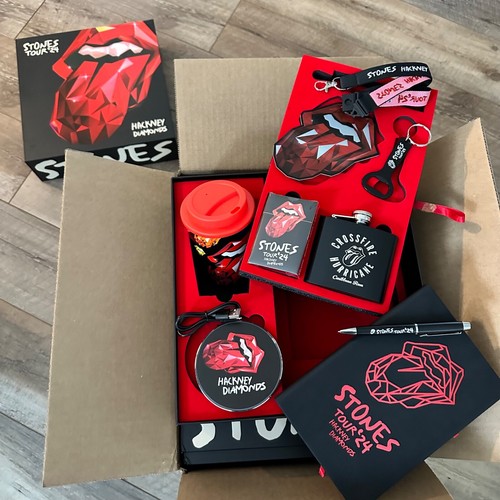 Brand New*** Rolling Stones Hackney Diamonds Tour 2024 VIP Merch Box ...