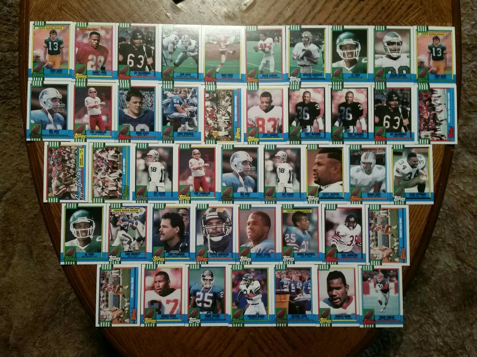 1990 Topps NFL Football DISCLAIMER BACK NFL lot of 109 | eBay