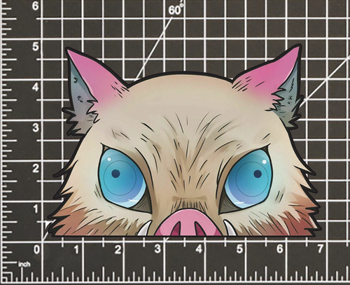 Inosuke Hashibira DEMON SLAYER STICKER DECAL -Peeker Peeking- 4 ...