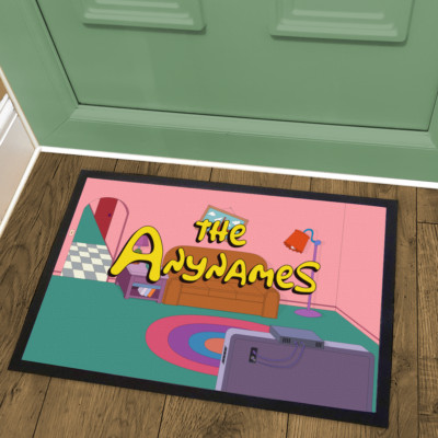 The Simpsons Animated TV Show Couch Gag Personalised Welcome Mat ...