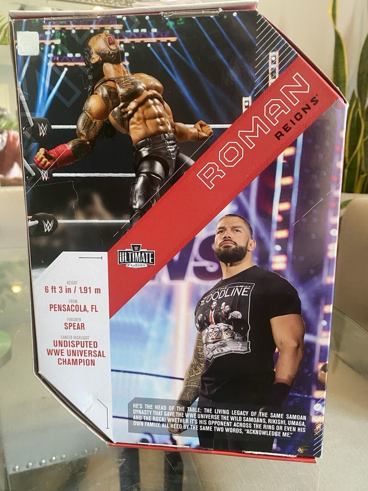 Mattel WWE Ultimate Edition Roman Reigns Bloodline Action Figure ...