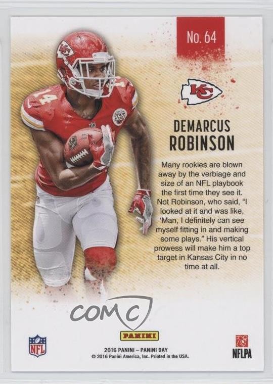 2016 Panini Day /699 Demarcus Robinson #64 Rookie RC | eBay