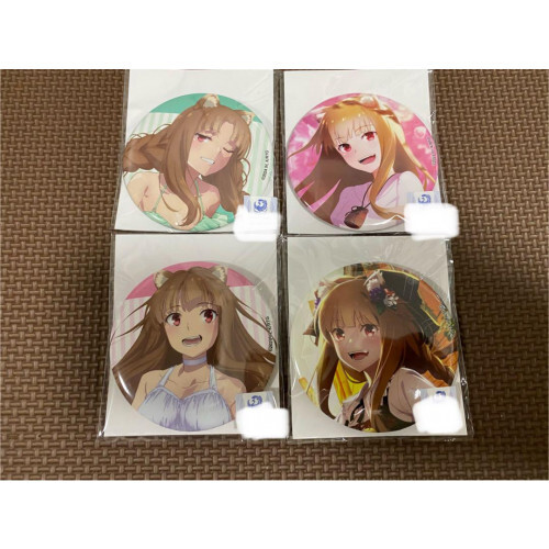 Spice and Wolf Lottery Mate Badge E-1 E-2 E-3 E-4 Set of 4 | eBay