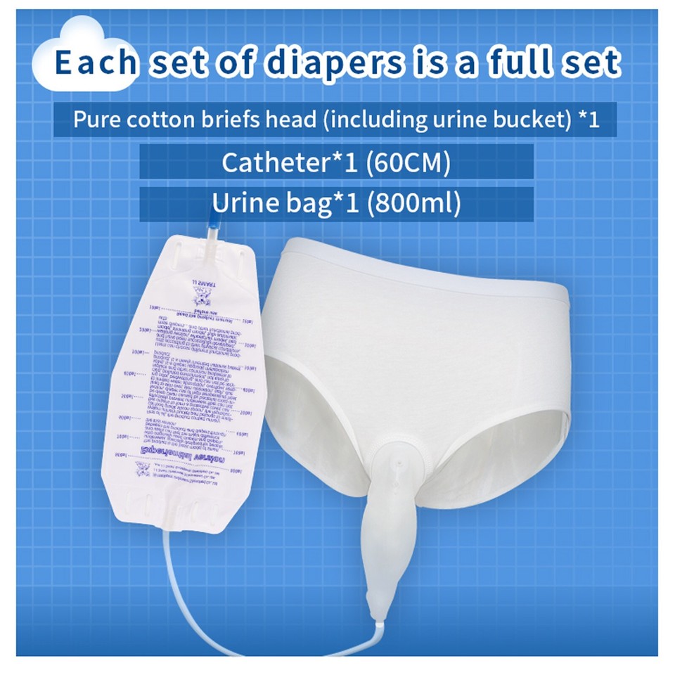 Female Wearable Urinal Bag Silicone Urine CatheterPortable Urine ...