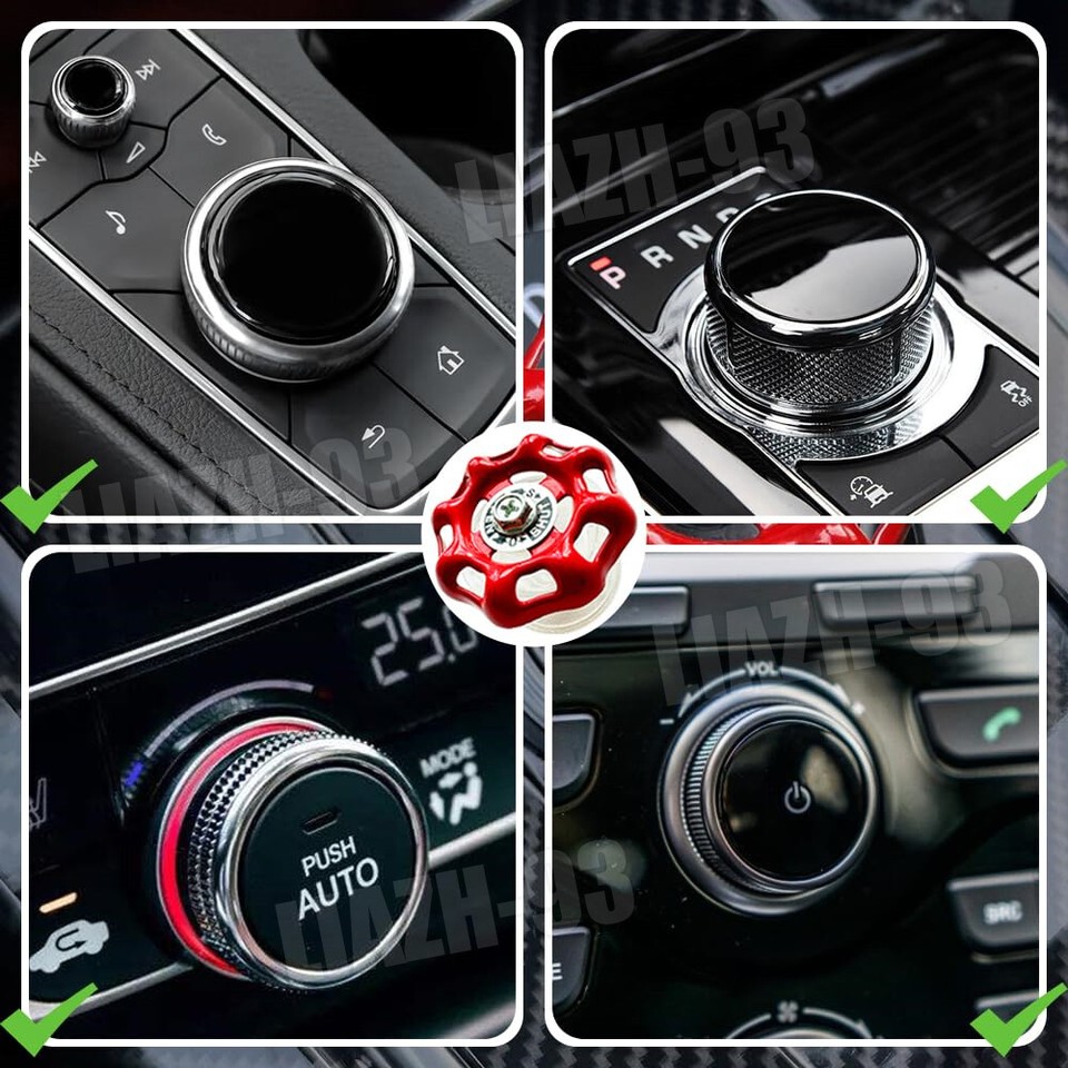 Red Car Interior Accessories Engine Start Ignition Stop Button ...