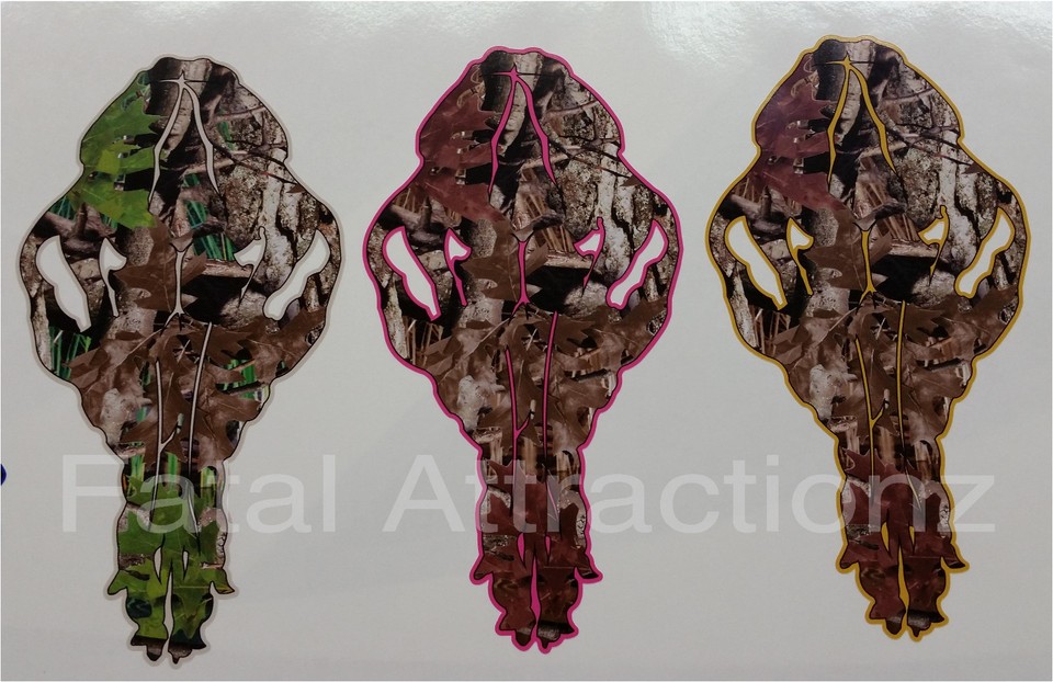 Red Camo Coyote Skull Vinyl Decal sticker fox varmint predator dog ...