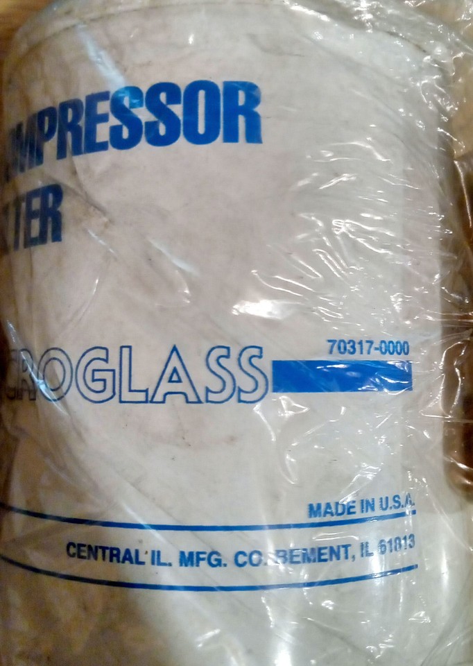 1 NEW MICROGLASS COMPRESSOR OIL FILTER PART# 70317-0000 NIB ***MAKE ...