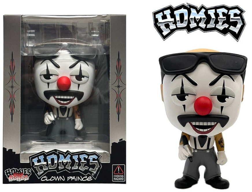 4.5 INCH D.G.A HOMIES BIG HEADZ CLOWN PRINCE COMPLETELY OUT OF ...