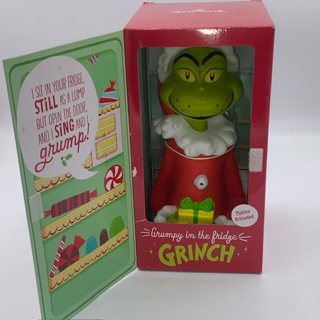 Hallmark Grumpy in the Fridge Grinch Figure - LPR1654 for sale online ...