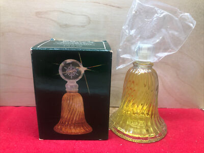Vintage Avon Crystal Snowflake Christmas Bell Charisma Cologne 3.75 FL ...
