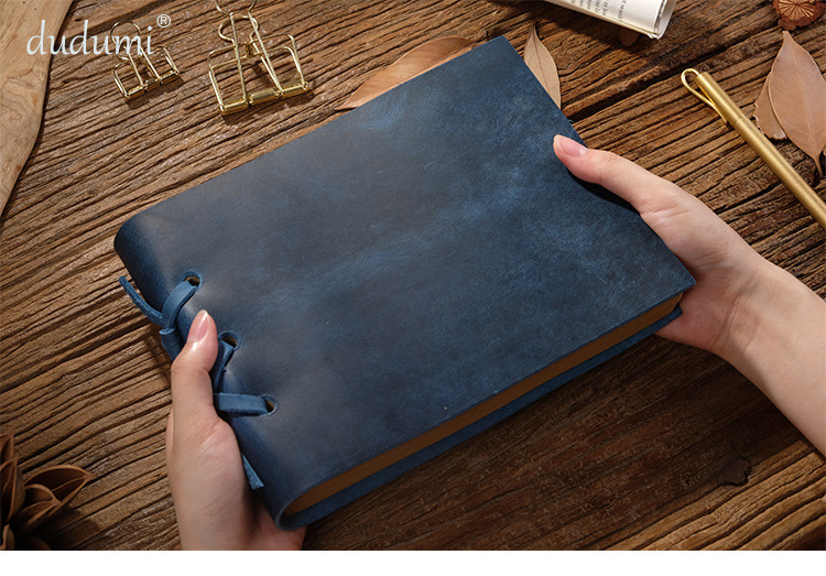 Handmade Thick Vintage Leather Sketch Book Drawing Book Luxury Notebook ...