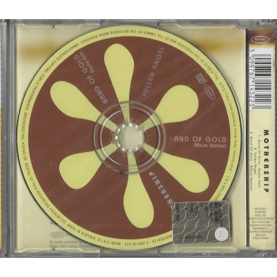 Mothership CD 'S Sencillo Band Of Gold / Epic – EPC6714322 Sellado ...