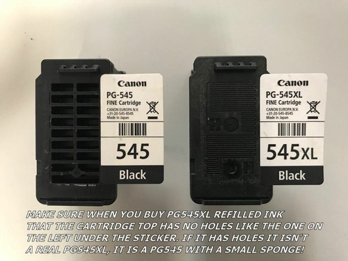 PG545 CL546 Black Colour Ink Cartridges For Canon PIXMA TS3450 TS3451 ...