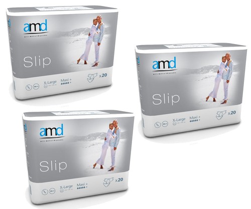 AMD SLIP (MAXI PLUS) Gr. X-Large (XL) Inkontinezwindeln für Erwachsene ...