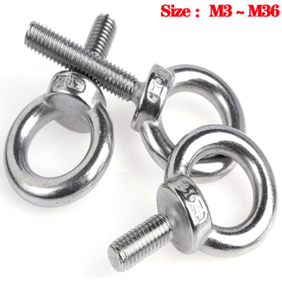 Lifting Ring Eye Bolts M3 M4 M5 M6 M8 M10 M12 M14-M36 Male Threaded ...
