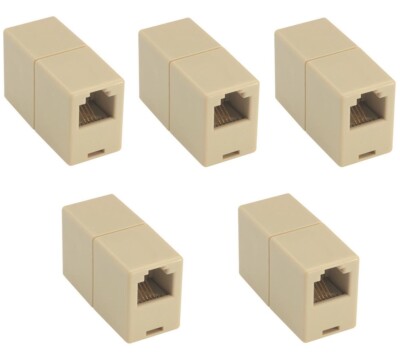 (5) RJ11/RJ12 6 Position, 4 Conductor Inline Couplers | eBay