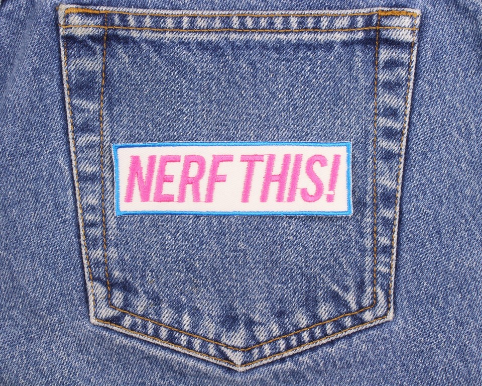 Nerf This Patch - Made in USA - D.Va Patch - Video Game Patches - Gamer ...