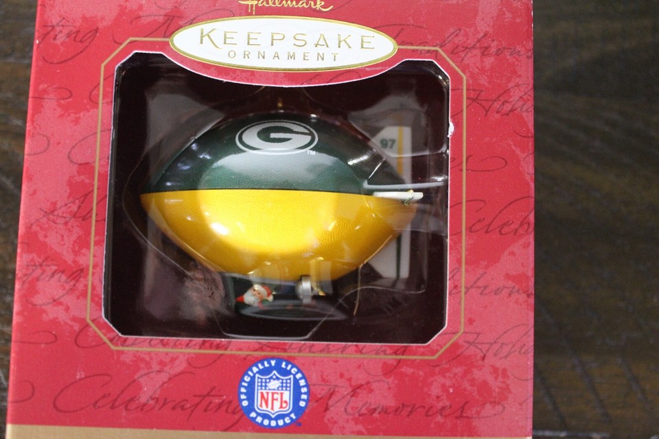 Lot of 5 Hallmark Green Bay Packers Ornaments Vintage Christmas ...