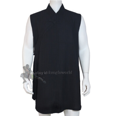 Shaolin Monk Robe Wudang Taoist Tai Chi Suit Kung fu Uniform Wushu Vest ...