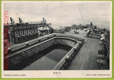 af7971 - Italy - VINTAGE POSTCARD Ansichtskarten - 1939- Ship "REX ...