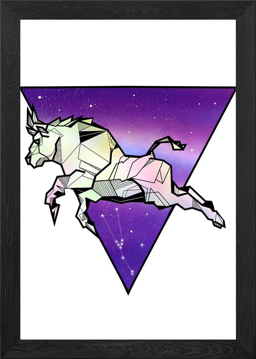 Taurus star sign bull Framed Wall Art Poster Canvas Print Picture | eBay UK