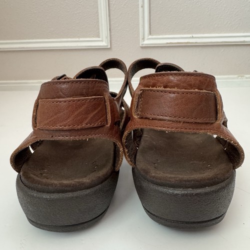 Mephisto Sam Fisherman Sandals Men’s US 7 EU 40 Brown Tan Grain 100% ...