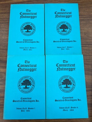 The Connecticut Nutmegger - 6 Issues Bundle, 1980s - CT Society of ...