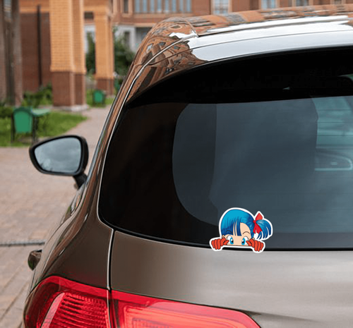Dragon_Ball_V8_Peeking_Bulma_Anime_Decals_Stickers | eBay