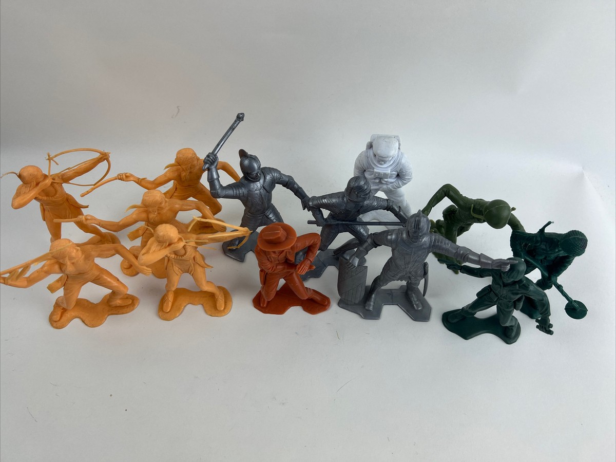 Vintage Marx Army Men Cowboys And Indians And Astronauts