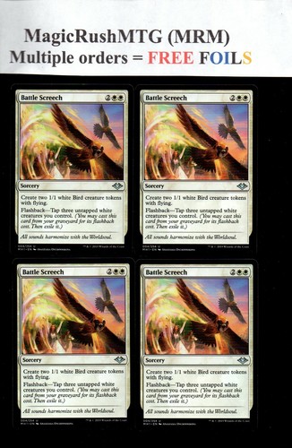 MRM ENGLISH 4x Battle Screech - MTG Magic MH1 Battle Screech | eBay